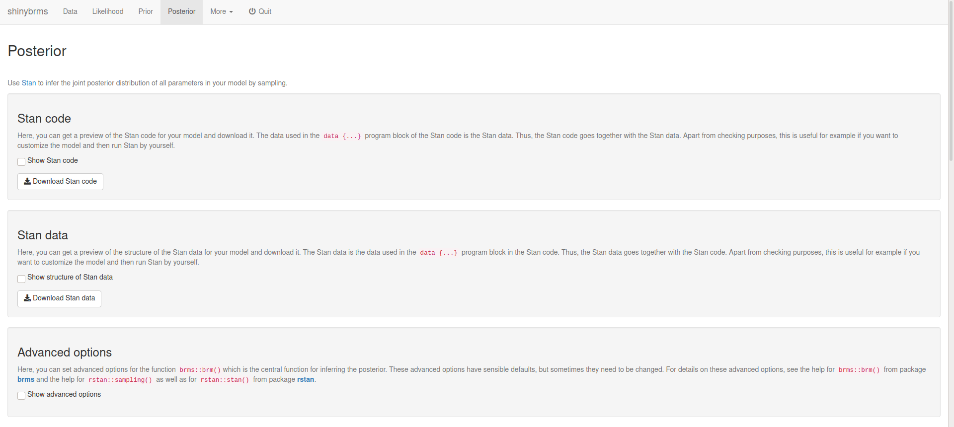 Get started • shinybrms
